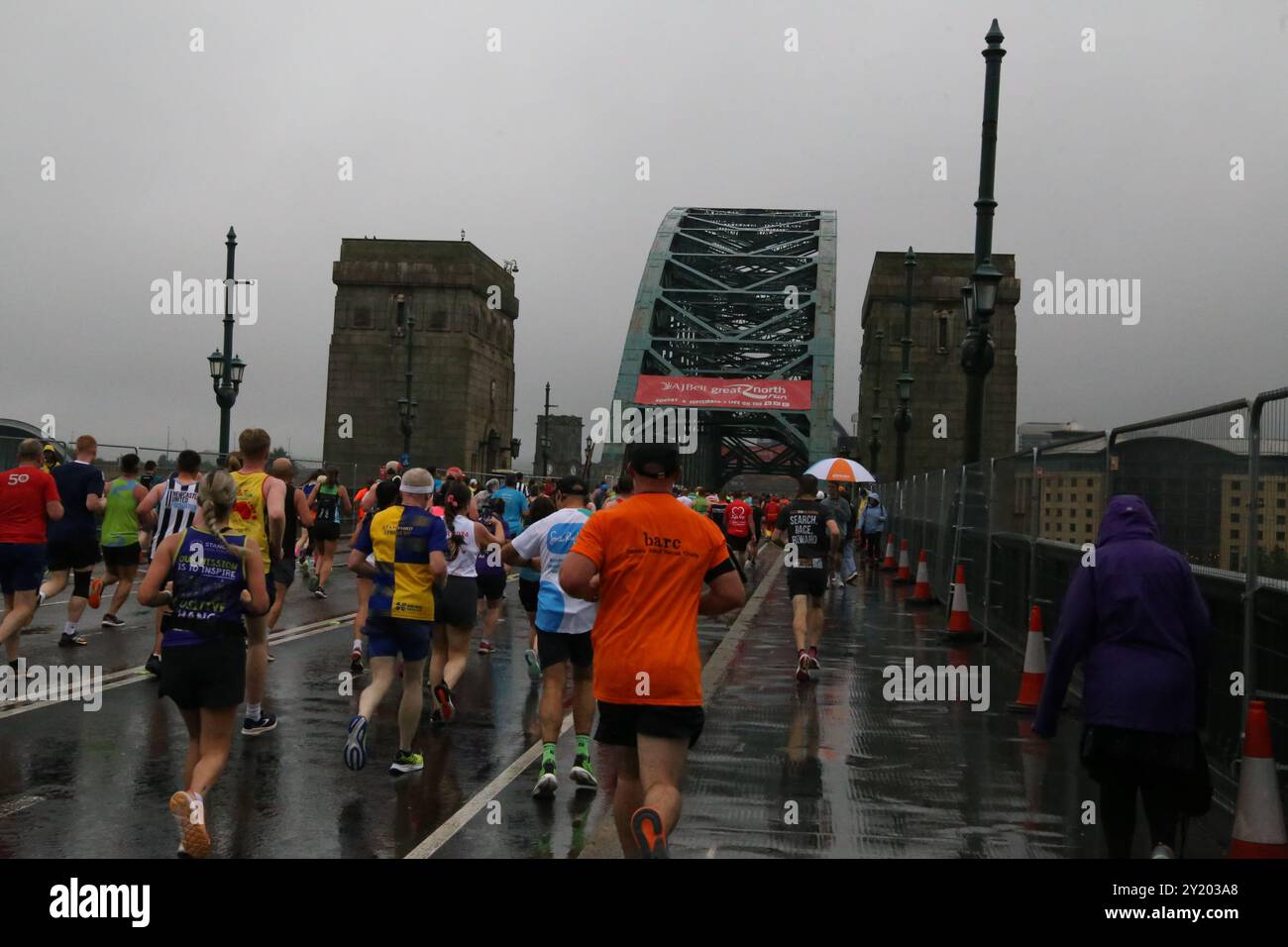 Newcastle upon Tyne, UK. 8 Sept, 2024. The Great North Run 2024 with ...