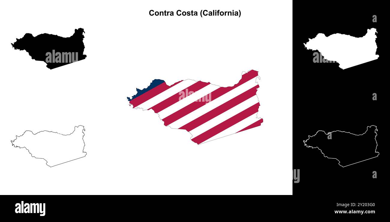 Contra costa county map hi-res stock photography and images - Alamy