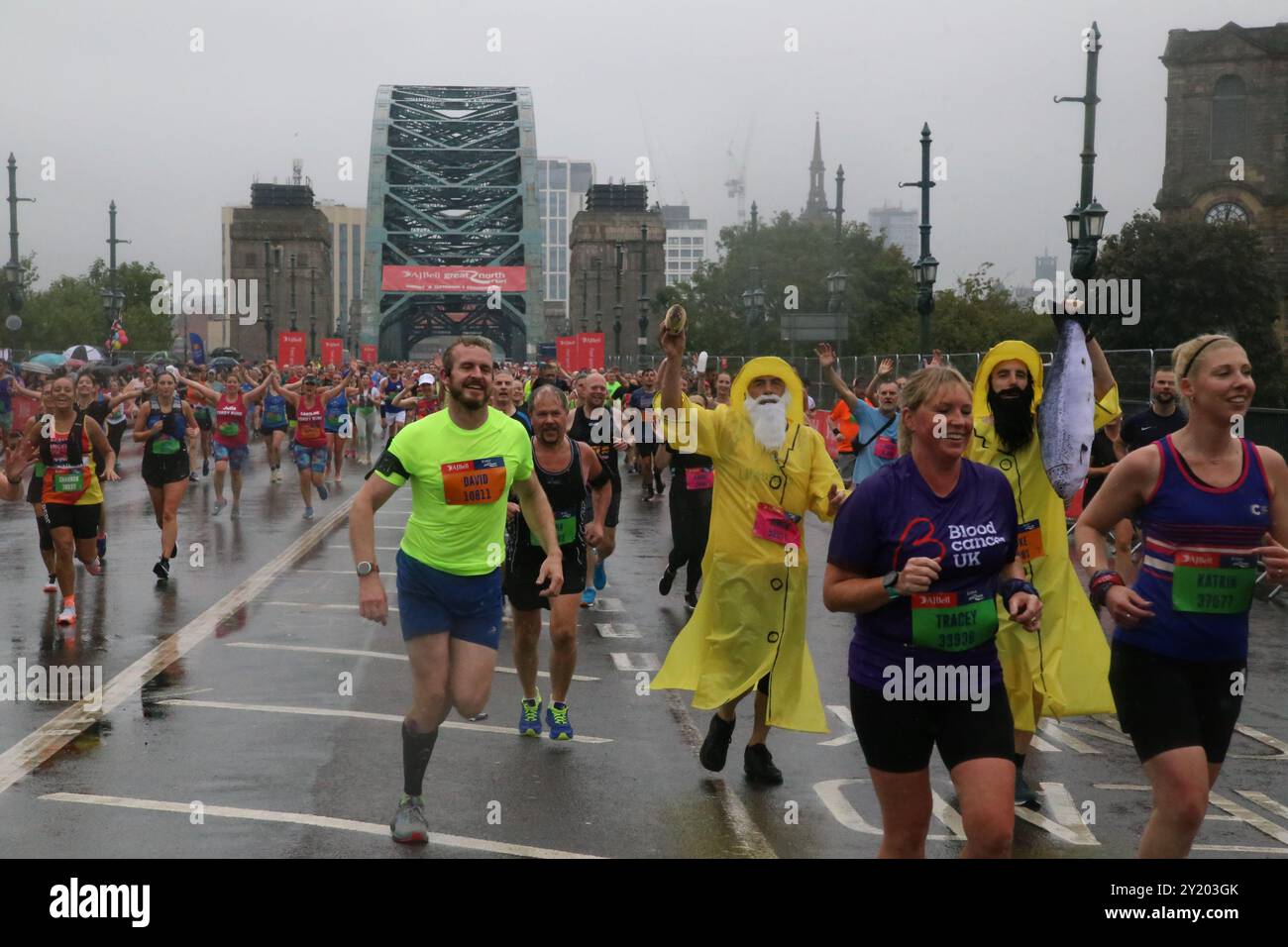 Newcastle upon Tyne, UK. 8 Sept, 2024. The Great North Run 2024 with ...