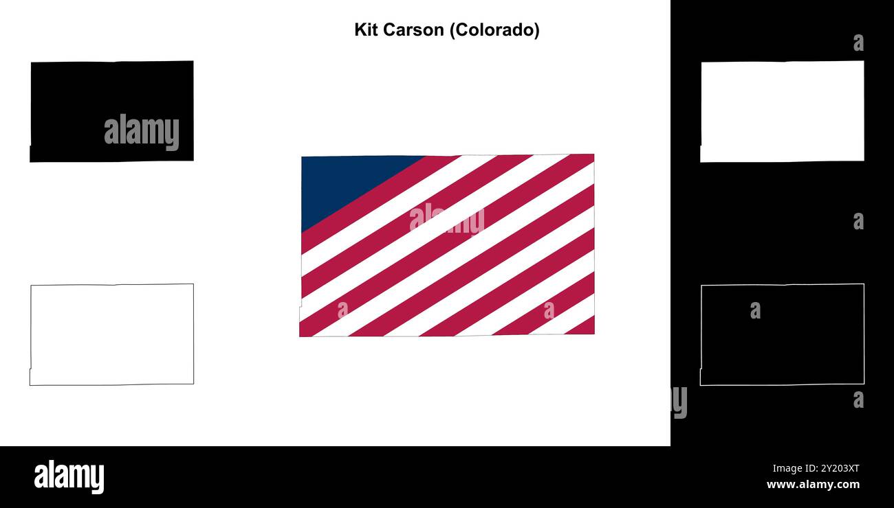 Kit carson map vector hi-res stock photography and images - Alamy