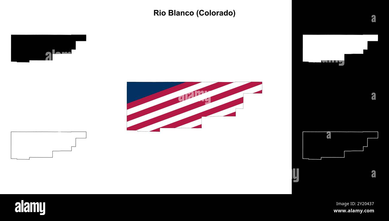 Blank rio blanco map hi-res stock photography and images - Alamy