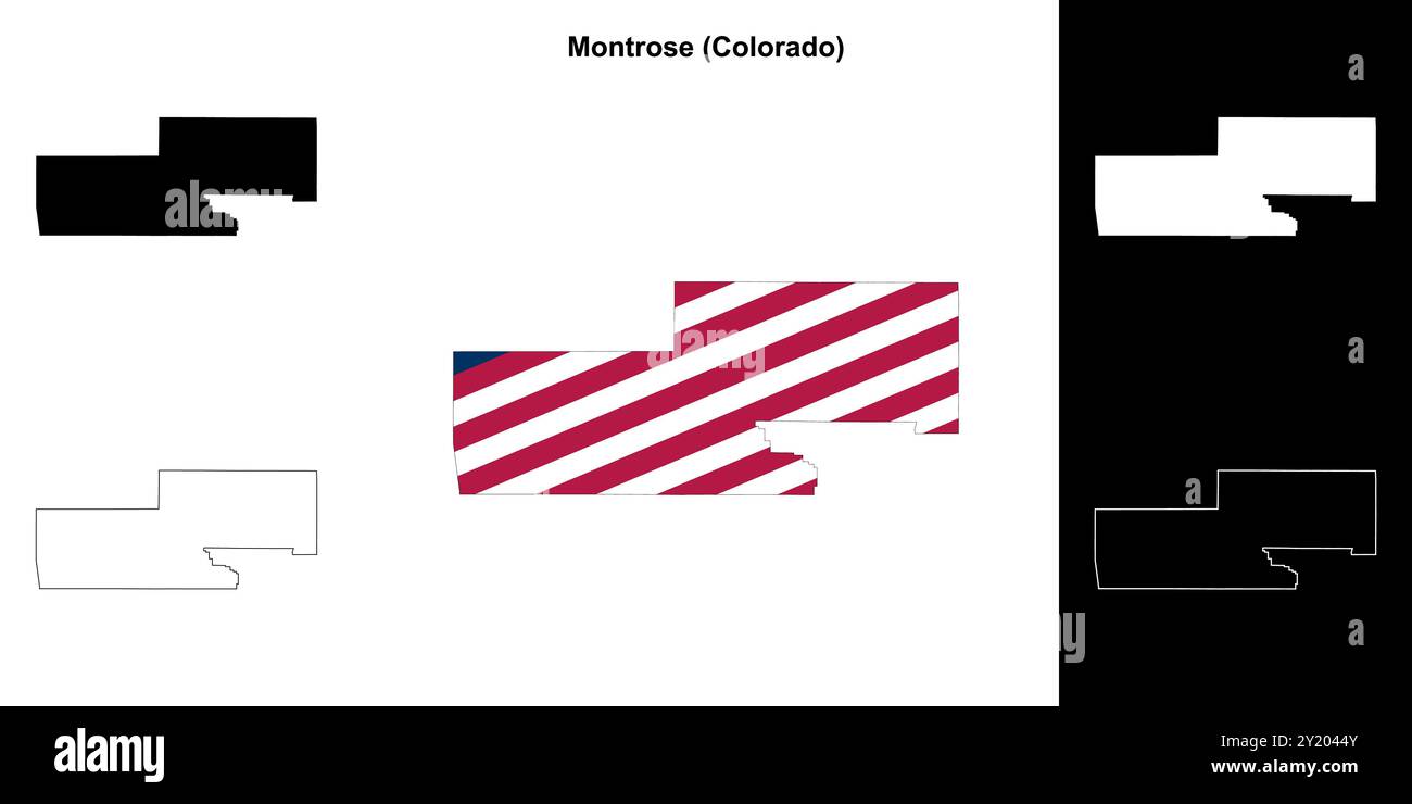 Montrose vector map hi-res stock photography and images - Alamy