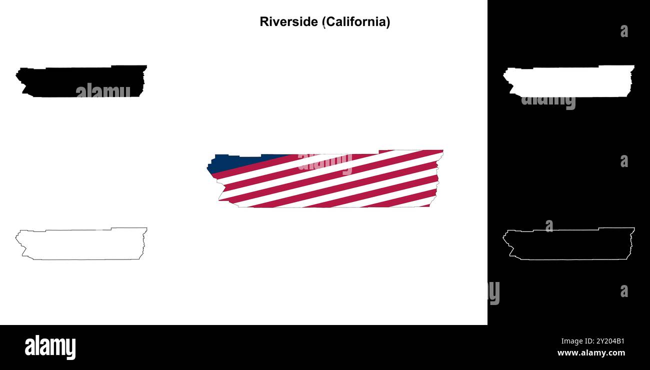 Riverside county map hi-res stock photography and images - Alamy