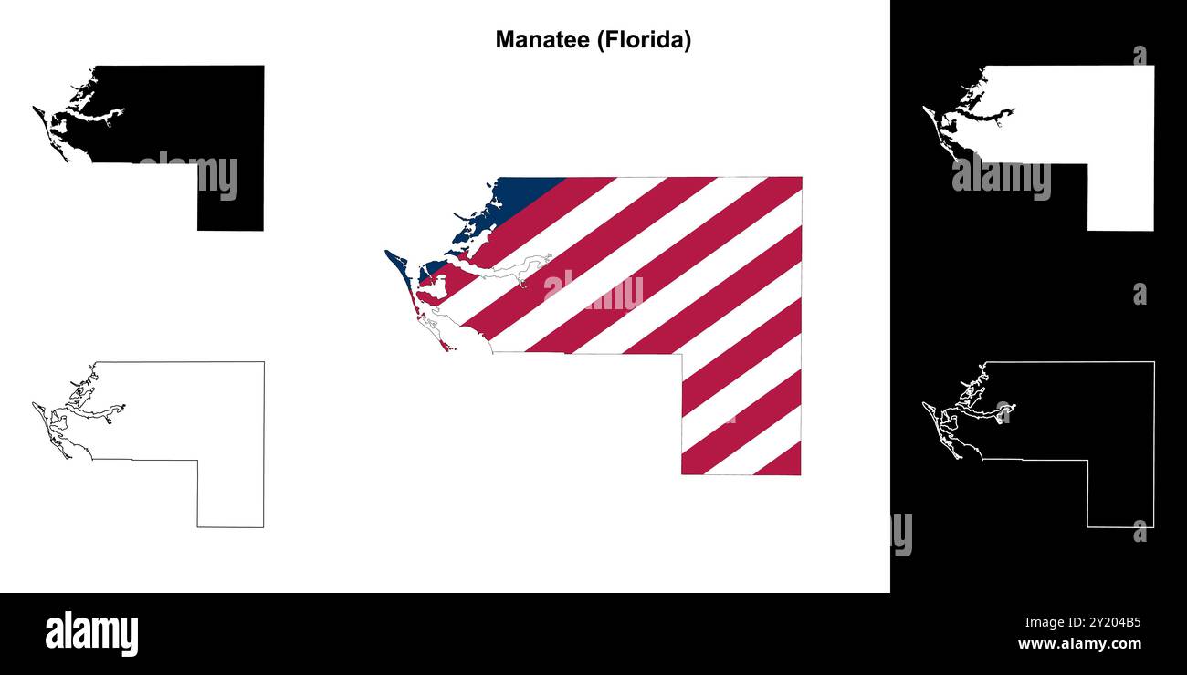 Map of manatee hi-res stock photography and images - Alamy