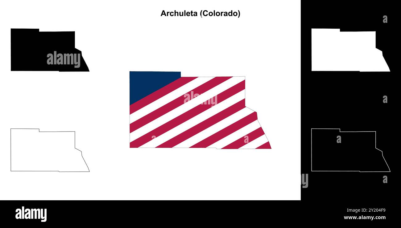 Archuleta vector map hi-res stock photography and images - Alamy