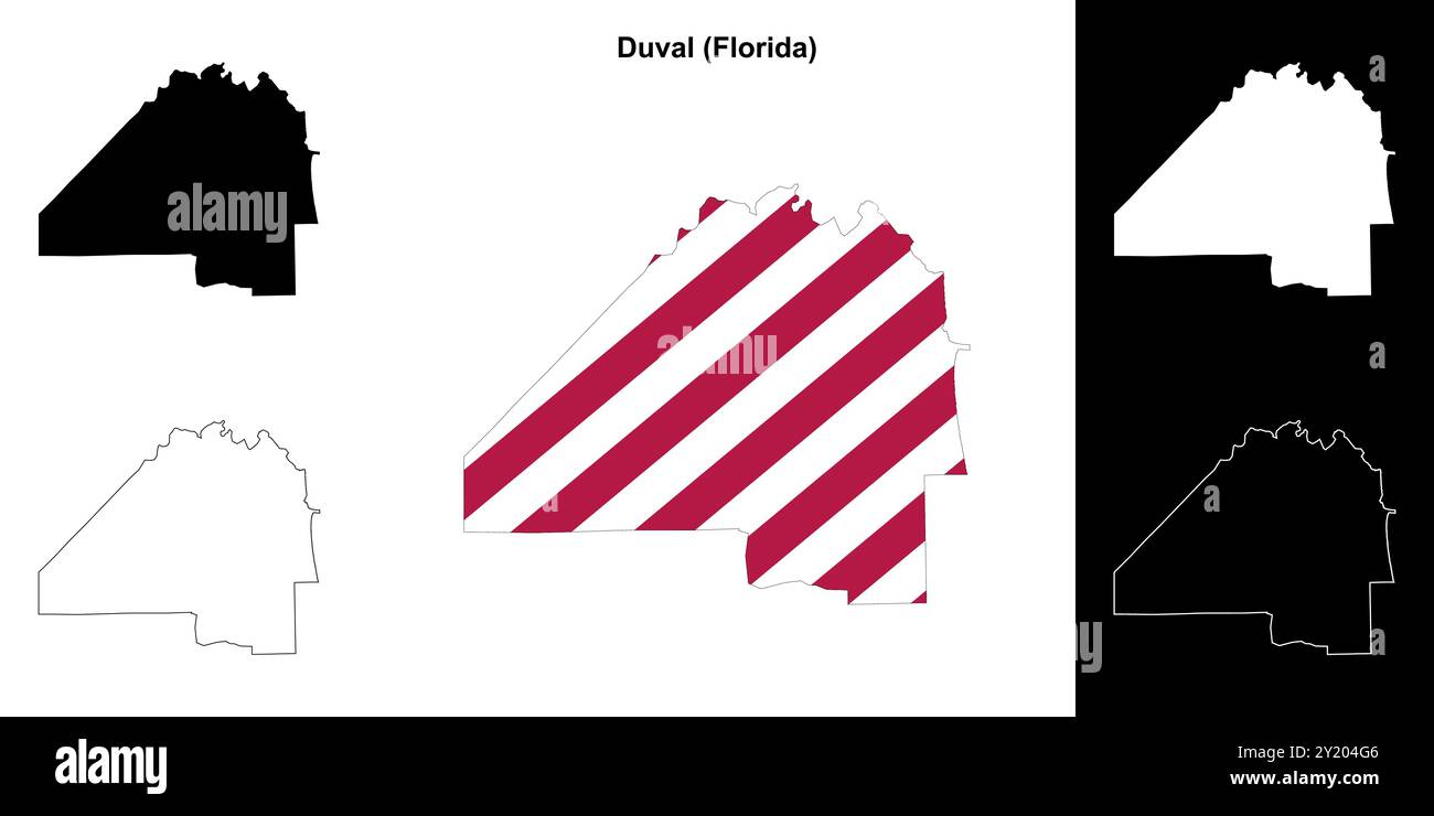 Duval map hi-res stock photography and images - Alamy