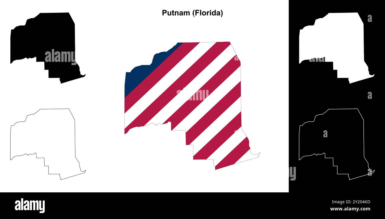 Putnam county map hi-res stock photography and images - Alamy