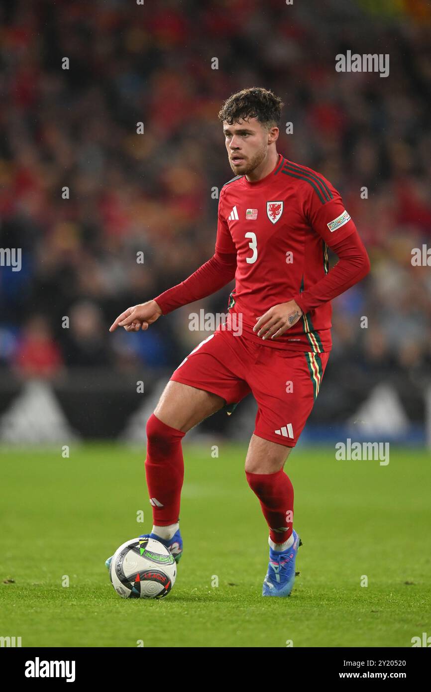 CARDIFF, WALES - 06 SEPTEMBER 2024: Wales' Neco Williams during the ...