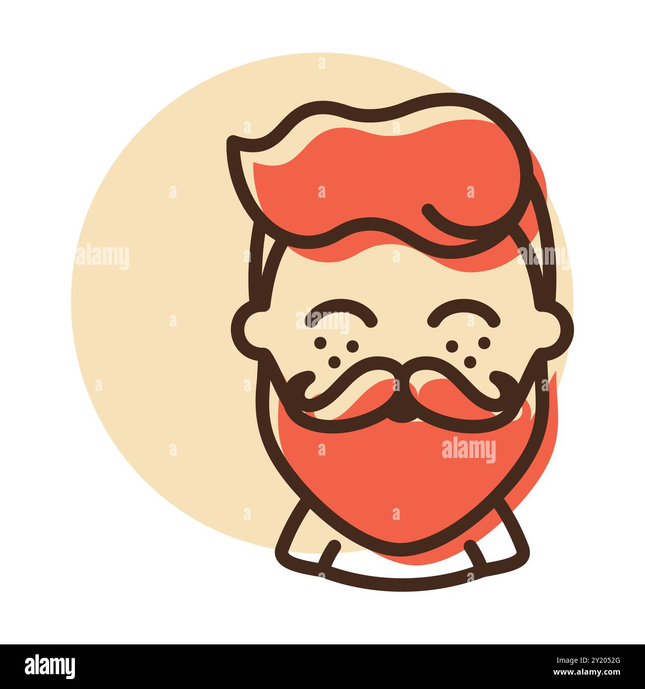 Bearded man logo Stock Vector Images - Alamy