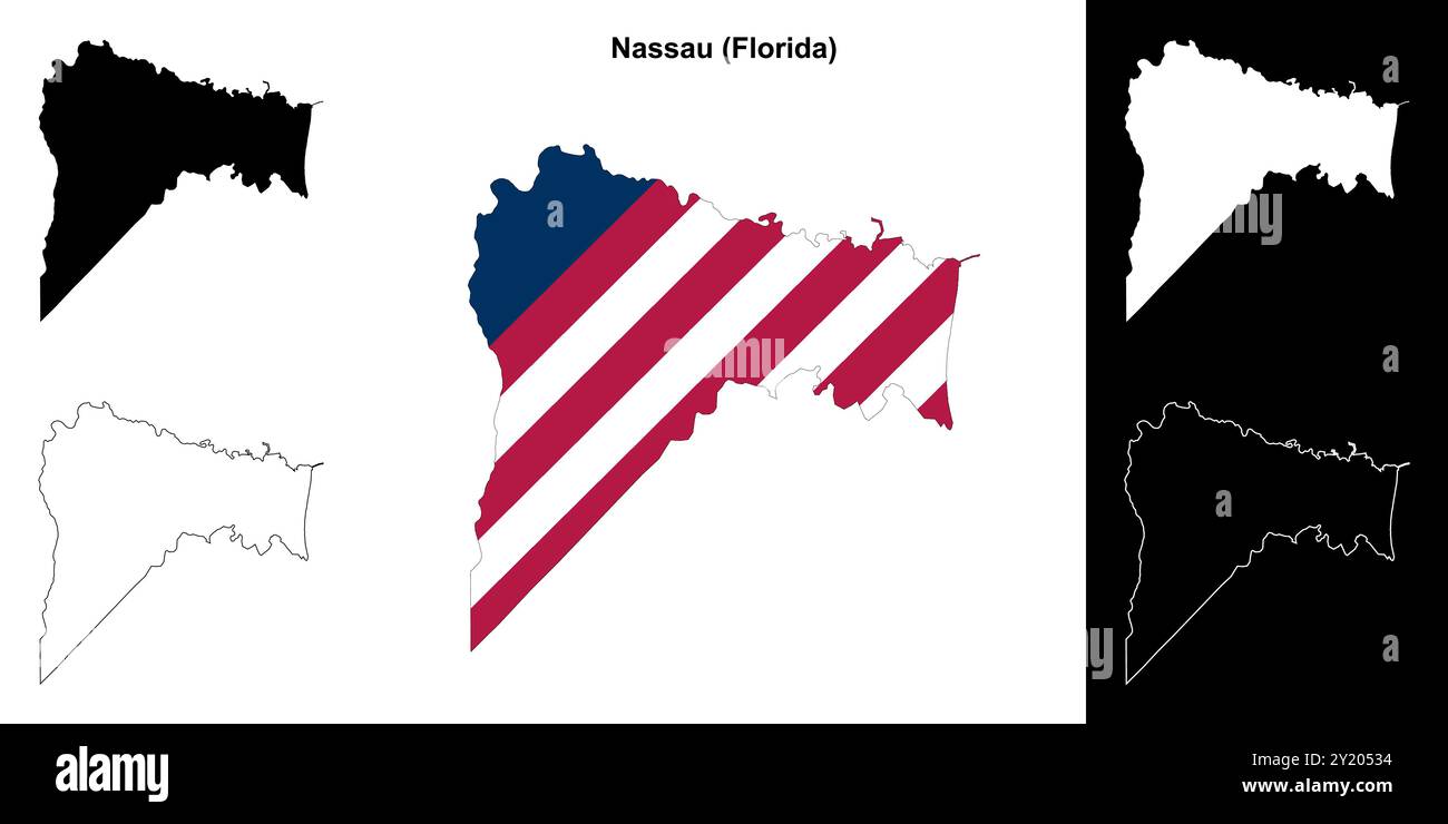 Nassau county map hi-res stock photography and images - Alamy