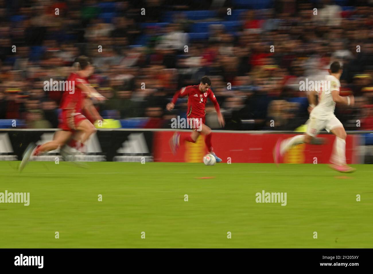 CARDIFF, WALES - 06 SEPTEMBER 2024: Wales' Neco Williams during the ...