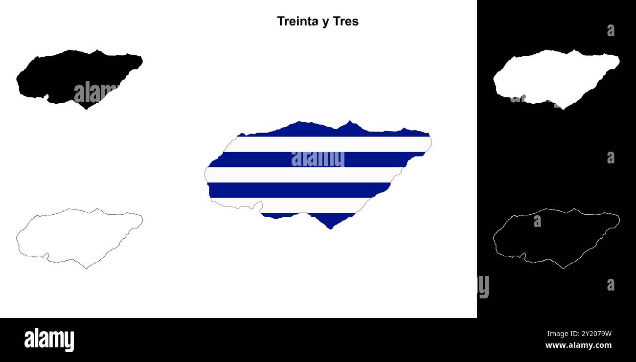 Treinta y tres outline map hi-res stock photography and images - Alamy