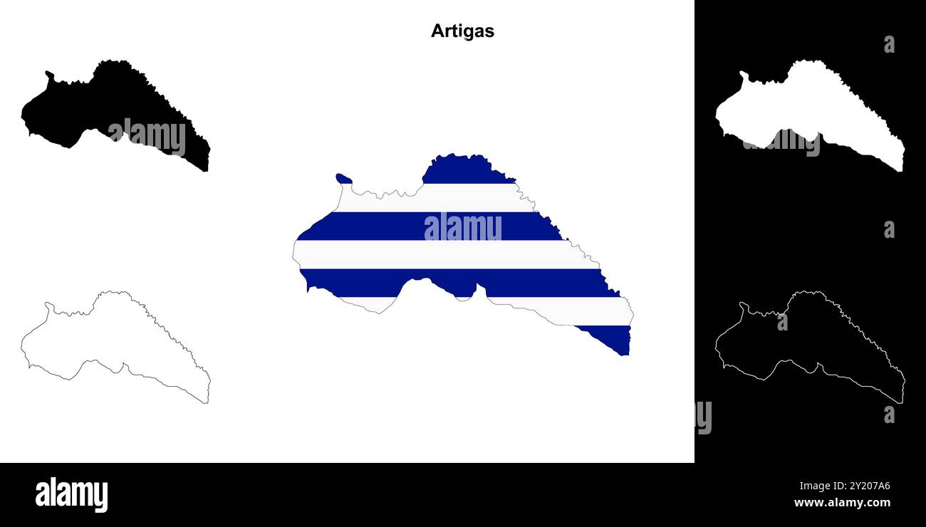 Blank artigas map hi-res stock photography and images - Alamy