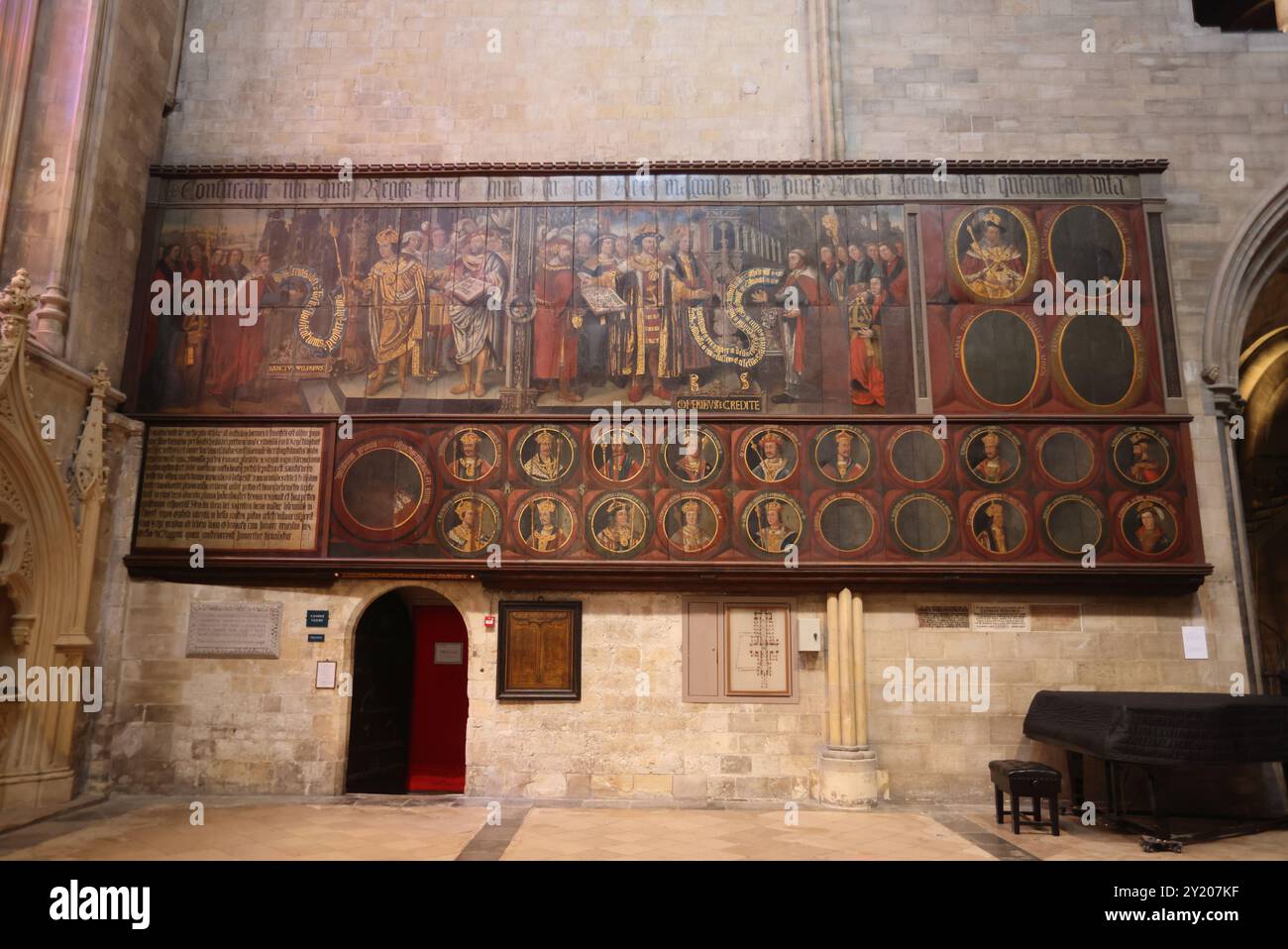 South Transept in Chichester Cathedral, - Tudor history, large wooden ...