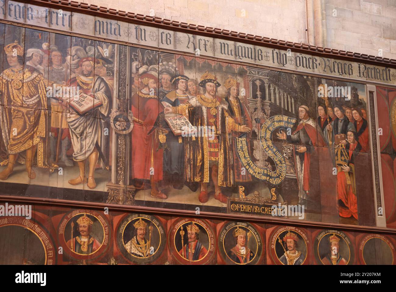 South Transept in Chichester Cathedral, - Tudor history, large wooden ...