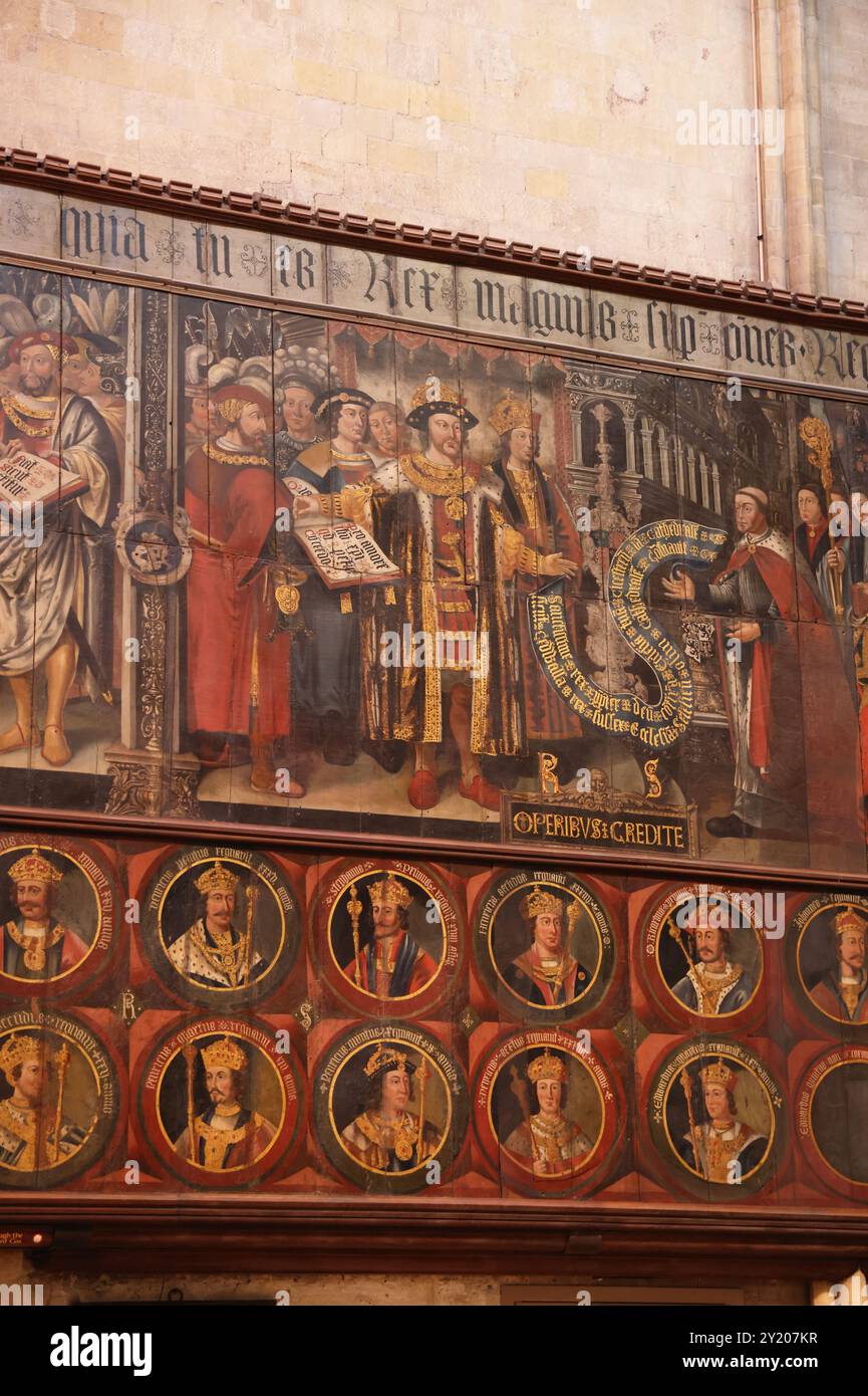 South Transept in Chichester Cathedral, - Tudor history, large wooden ...