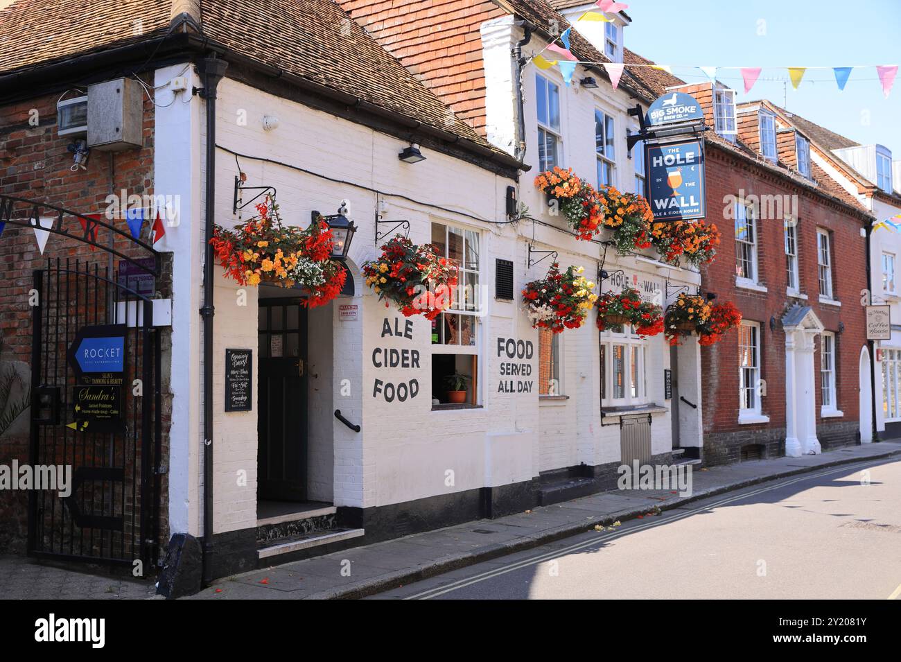 Pretty pubs and coffee shops on St Martin's Street off North Street in ...