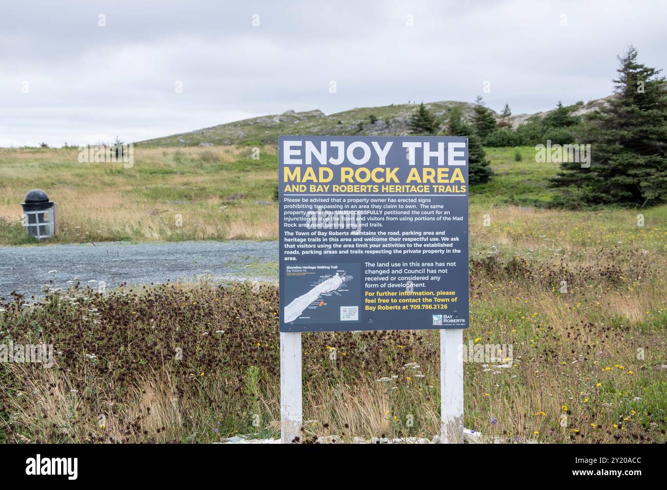 Enjoy the Mad Rock Area sign in Bay Roberts, Newfoundland & Labrador ...