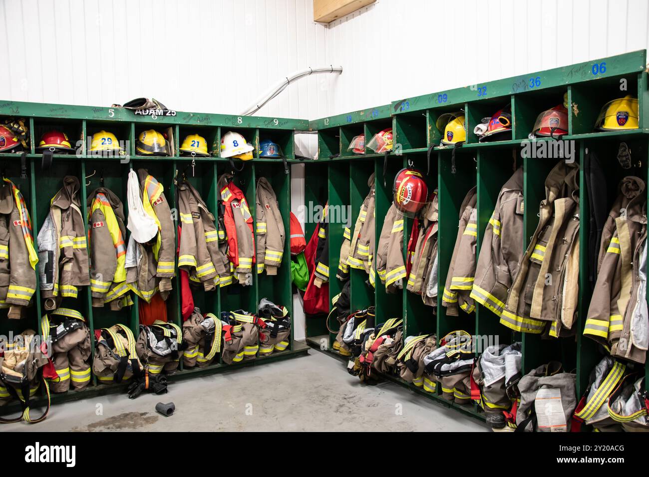 Cubbyhole inside the fire station on Water Street in Bay Roberts ...