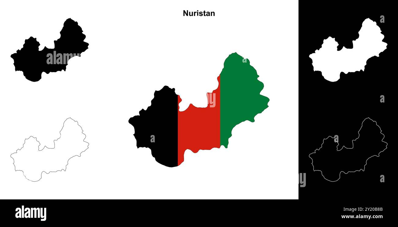 Nuristan province map hi-res stock photography and images - Alamy