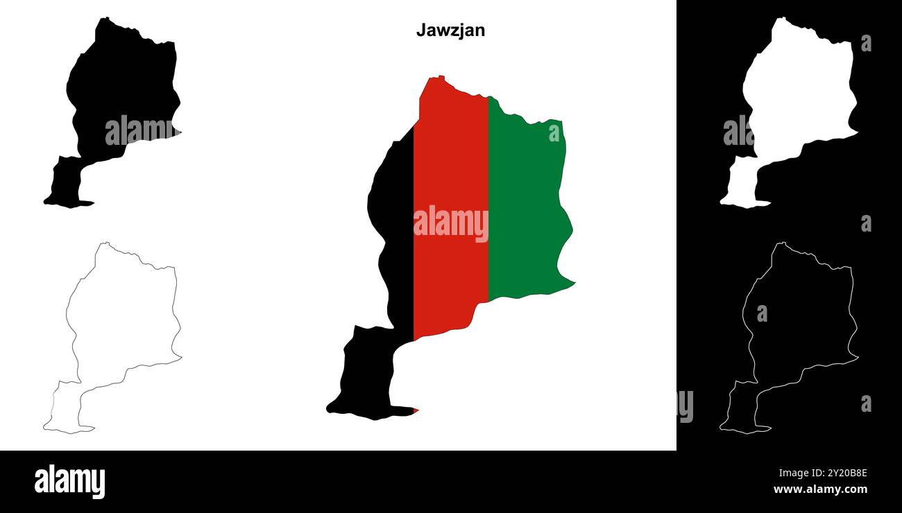 Jawzjan province outline map set Stock Vector Image & Art - Alamy
