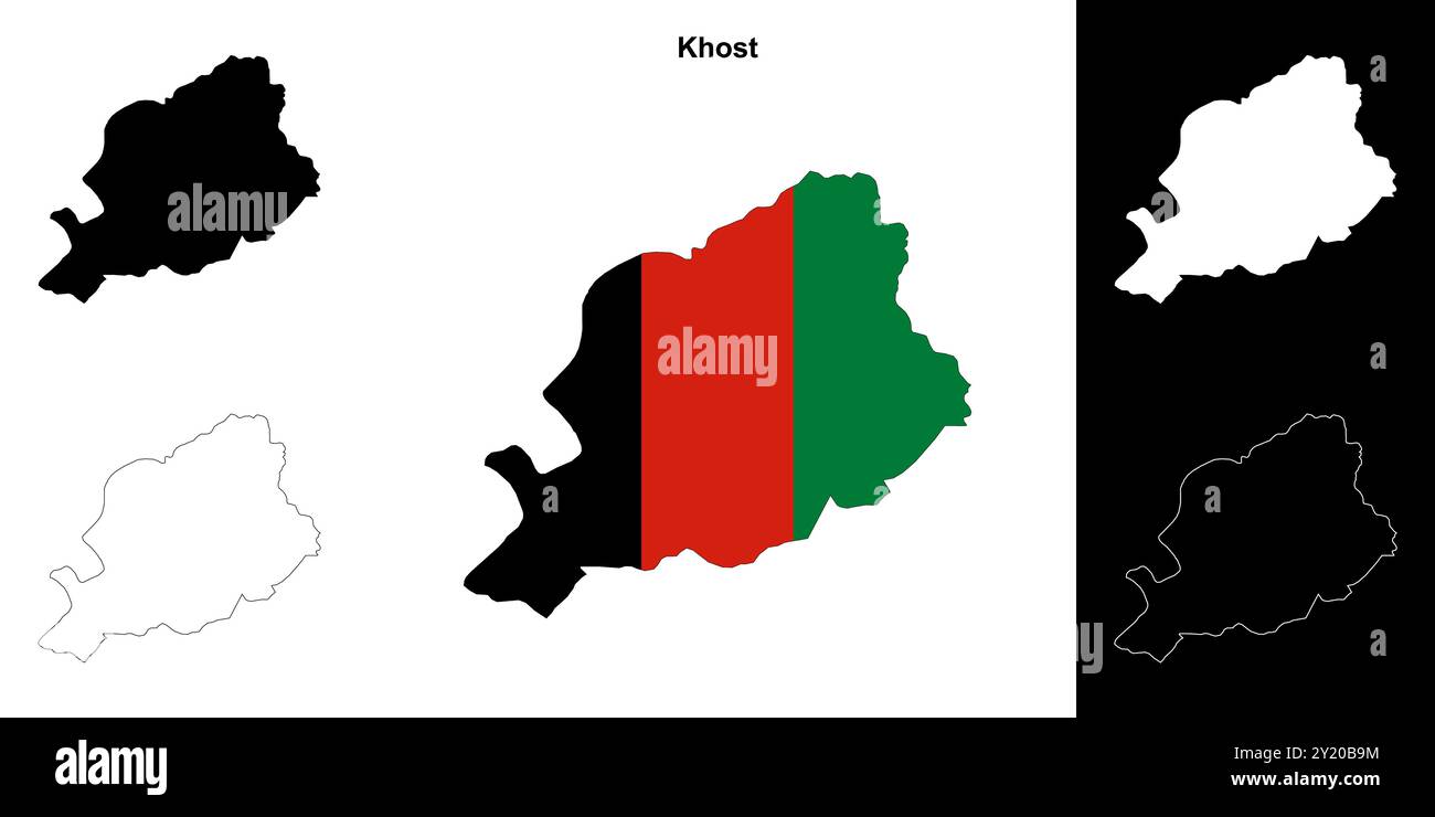 Map of khost hi-res stock photography and images - Alamy