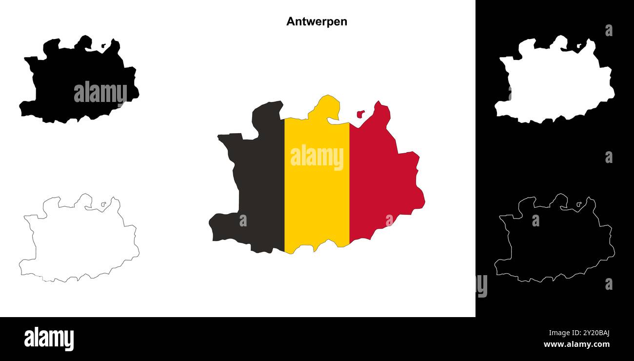Map of antwerpen hi-res stock photography and images - Alamy