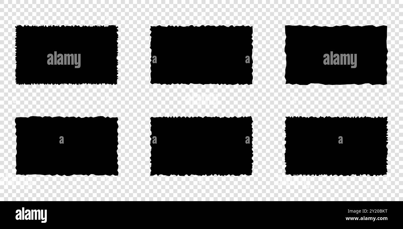 Torn paper pieces. Vector illustration Stock Vector Image & Art - Alamy