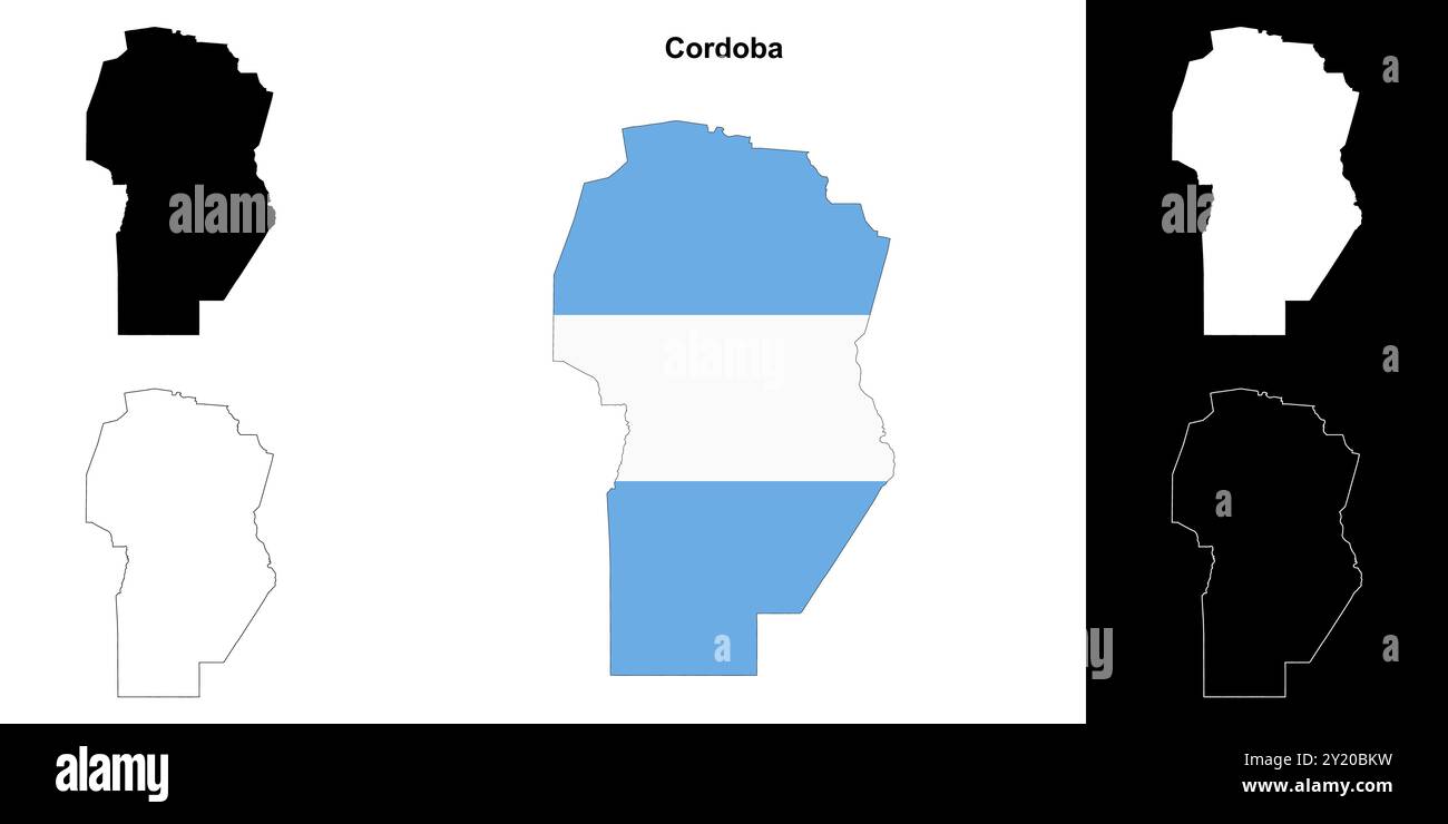 Cordoba province map hi-res stock photography and images - Alamy