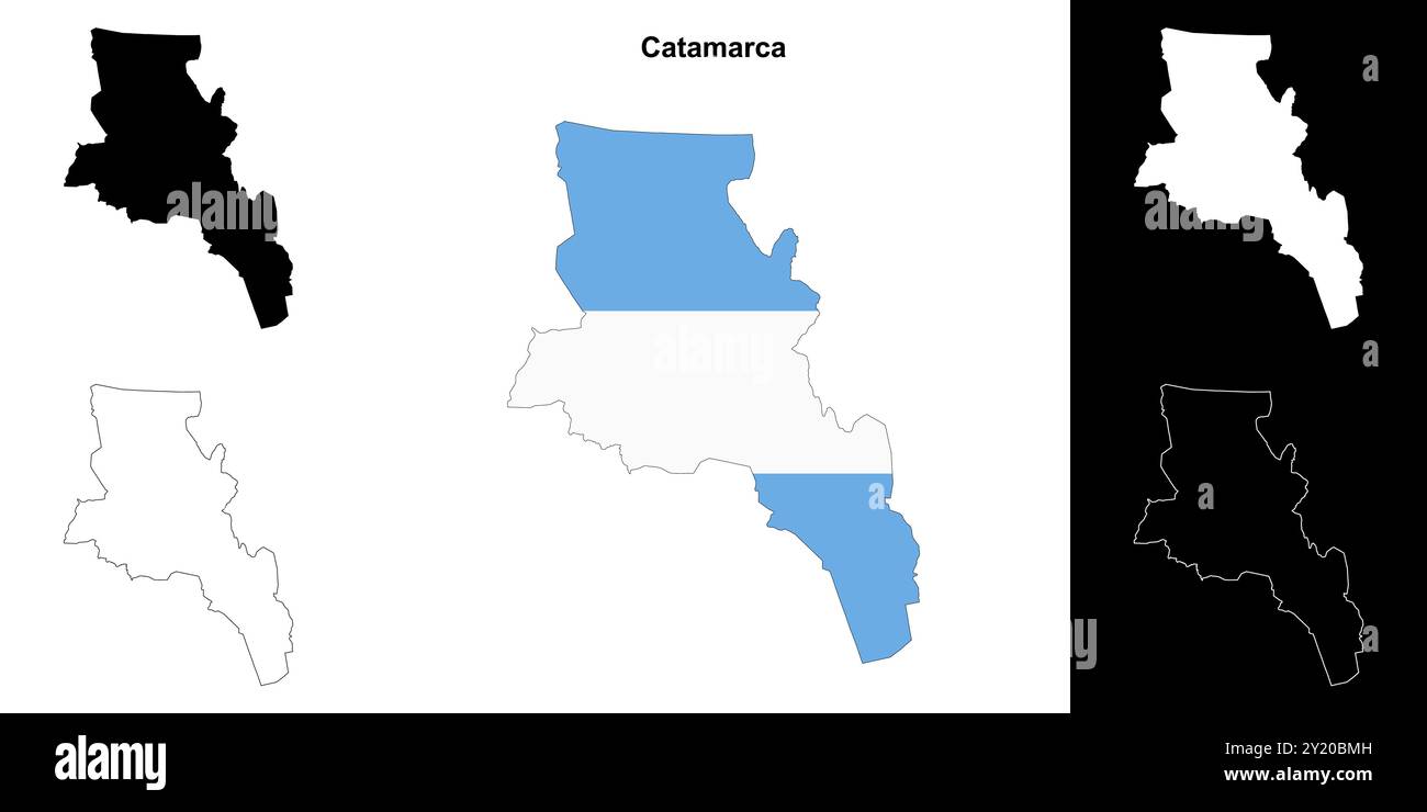 Catamarca map vector Stock Vector Images - Alamy