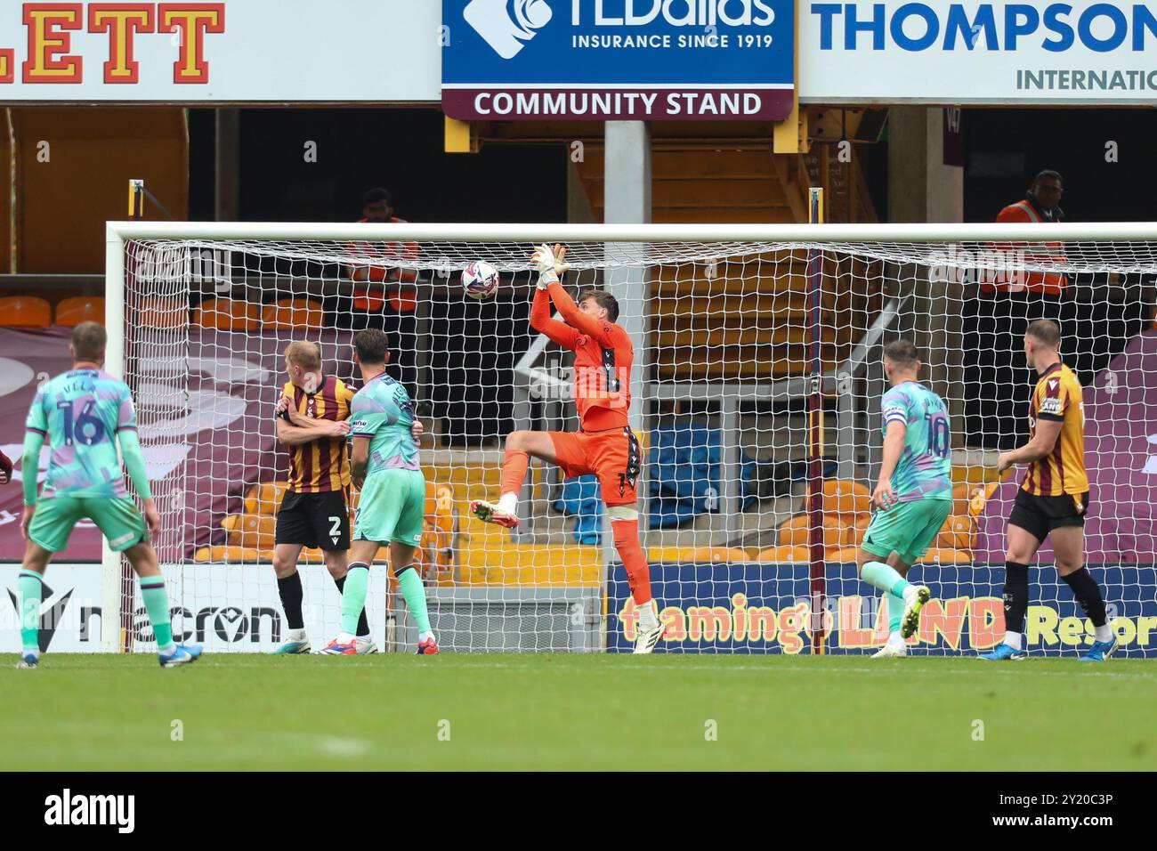 Bradford, UK, 7th September 2024, Bradford City's Sam Walker, During Bradford City Vs Carlisle ...