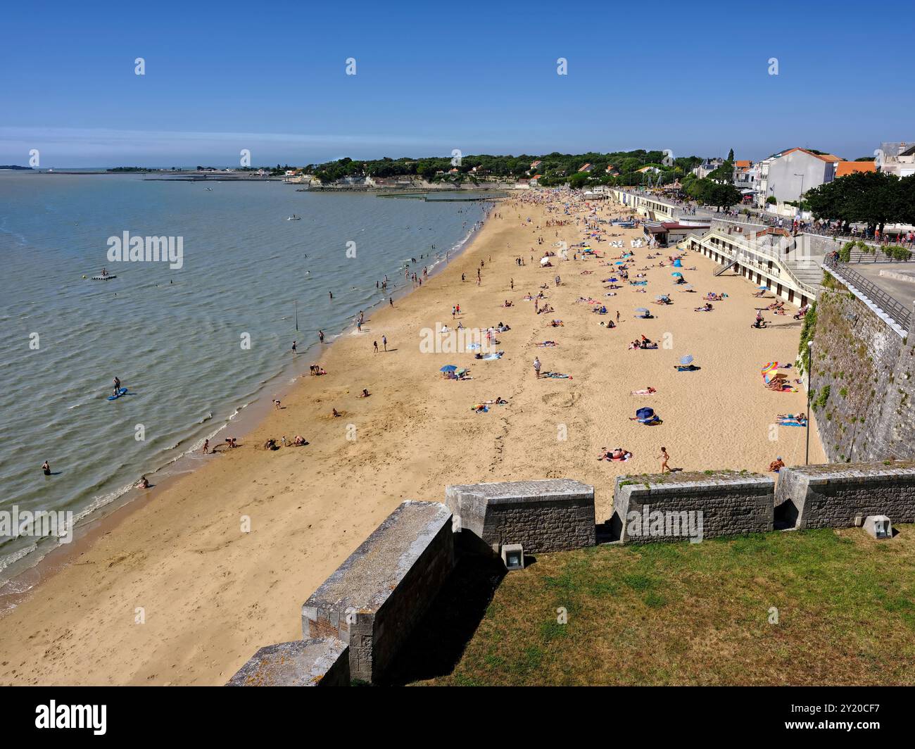 Fouras beach, photo taken from the castle. Fouras, also known as Fouras ...