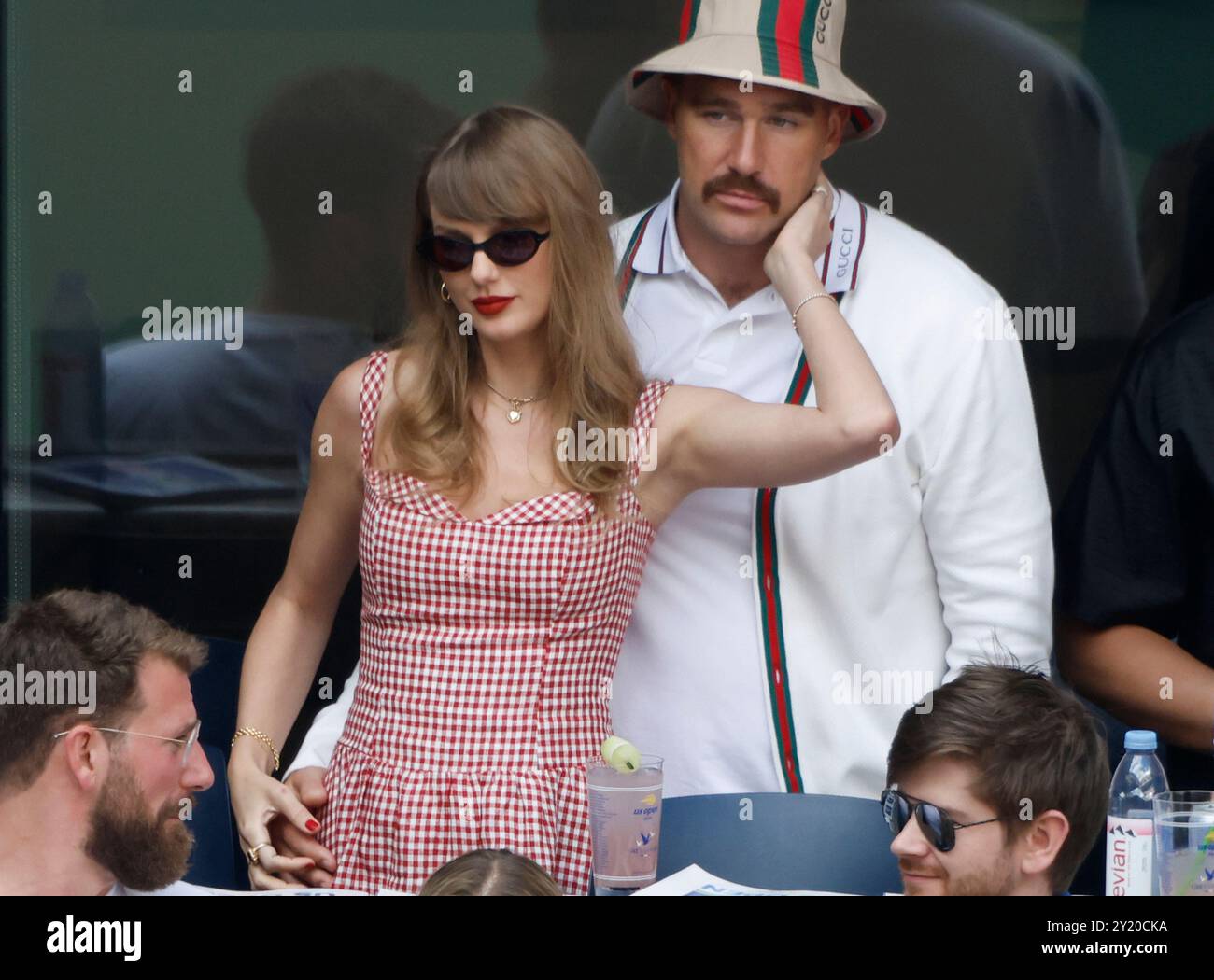 New York, United States. 08th Sep, 2024. Taylor Swift and Travis Kelce ...