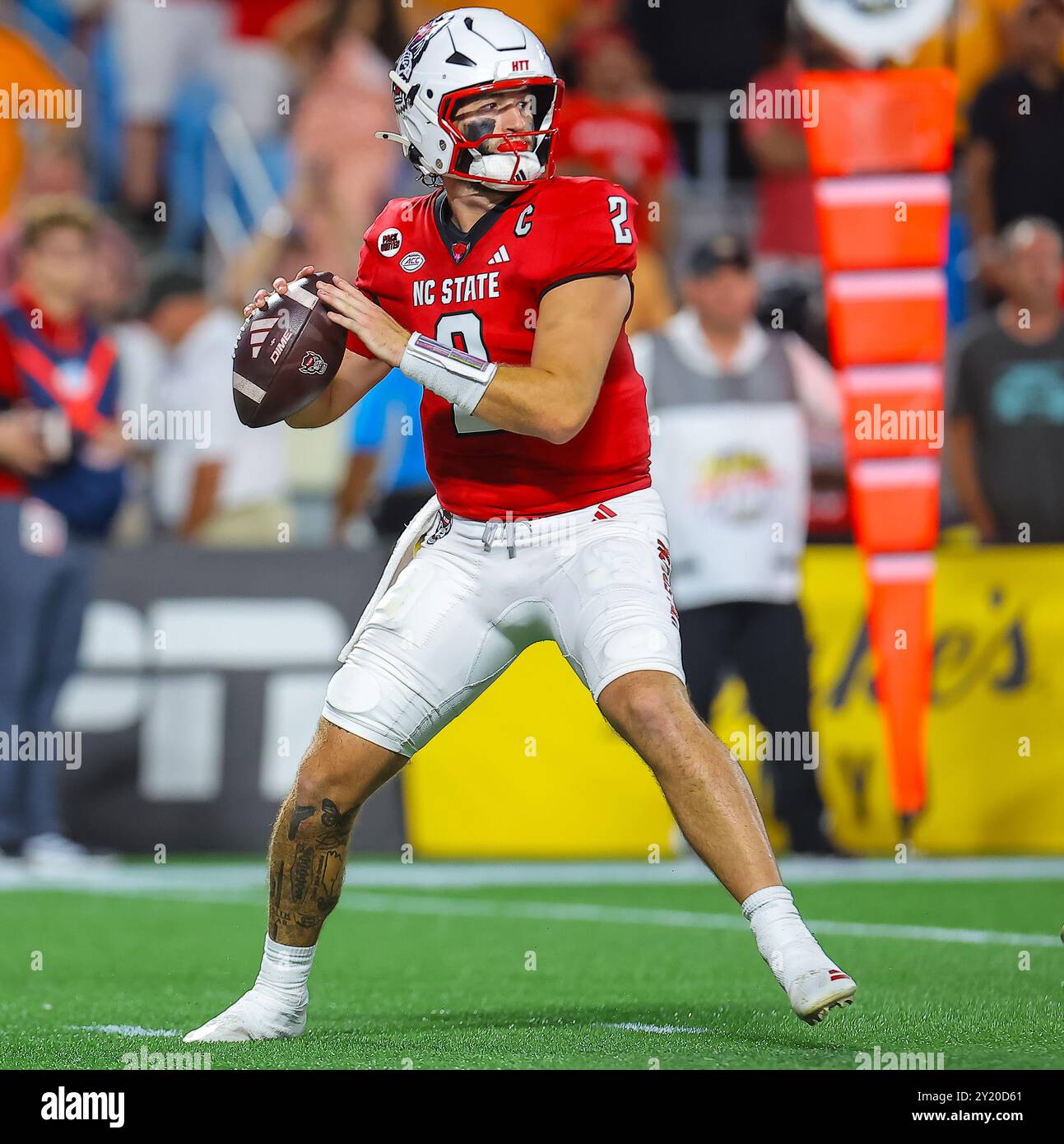 America, Charlotte, North Carolina, USA. 7th Sep, 2024. NC State Sr ...