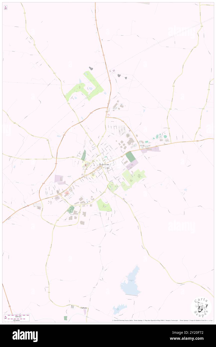 Lebanon kentucky map Cut Out Stock Images & Pictures - Alamy