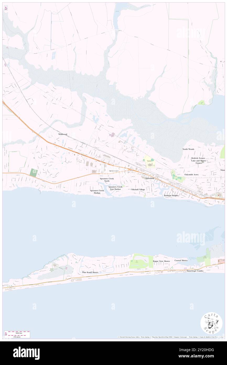 Carteret county map Cut Out Stock Images & Pictures - Alamy