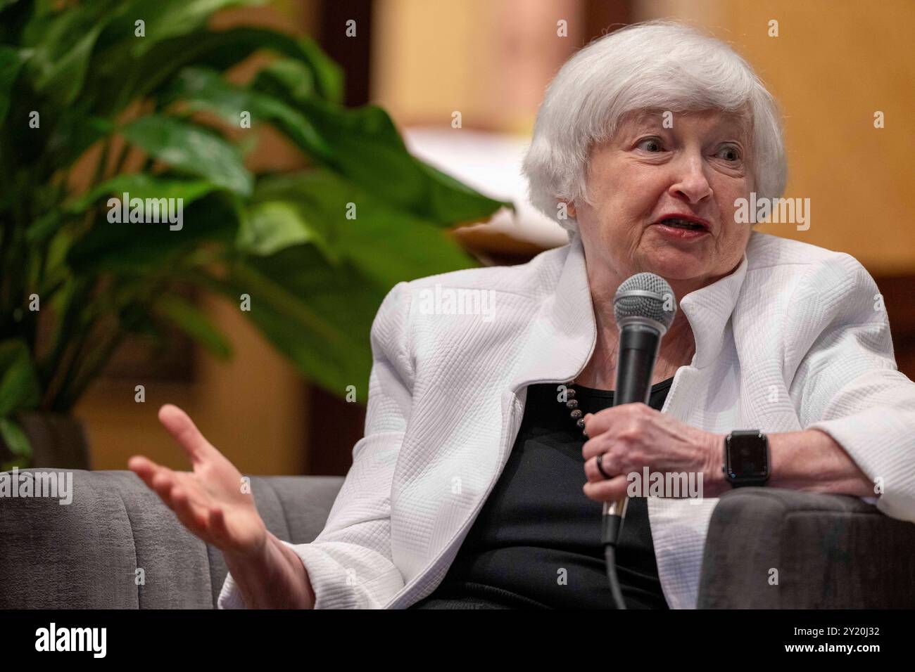 Austin, Tx, USA. 7th Sep, 2024. U.S. Treasury Secretary JANET YELLEN ...
