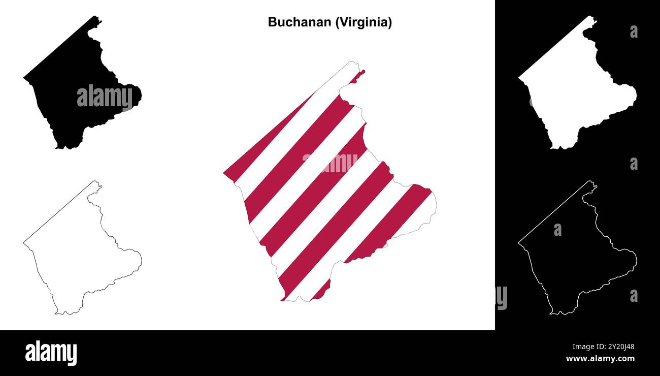 Map of buchanan hi-res stock photography and images - Alamy