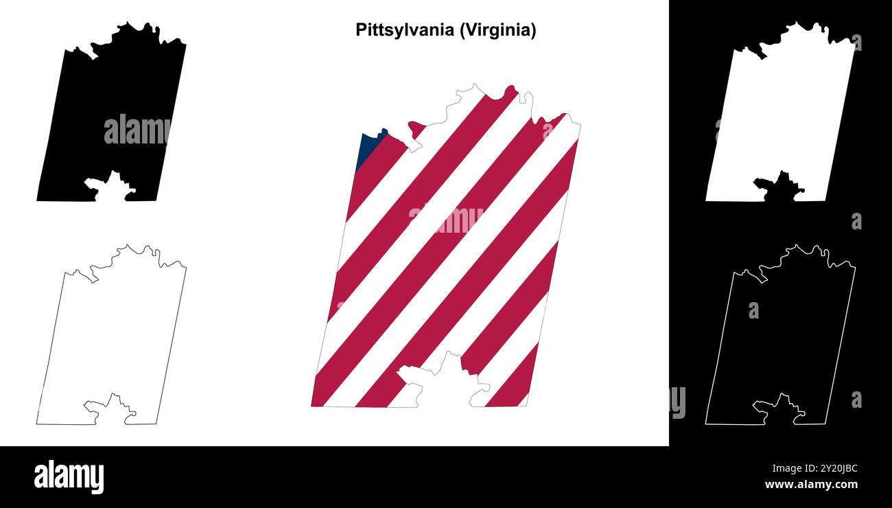 Blank pittsylvania map hi-res stock photography and images - Alamy