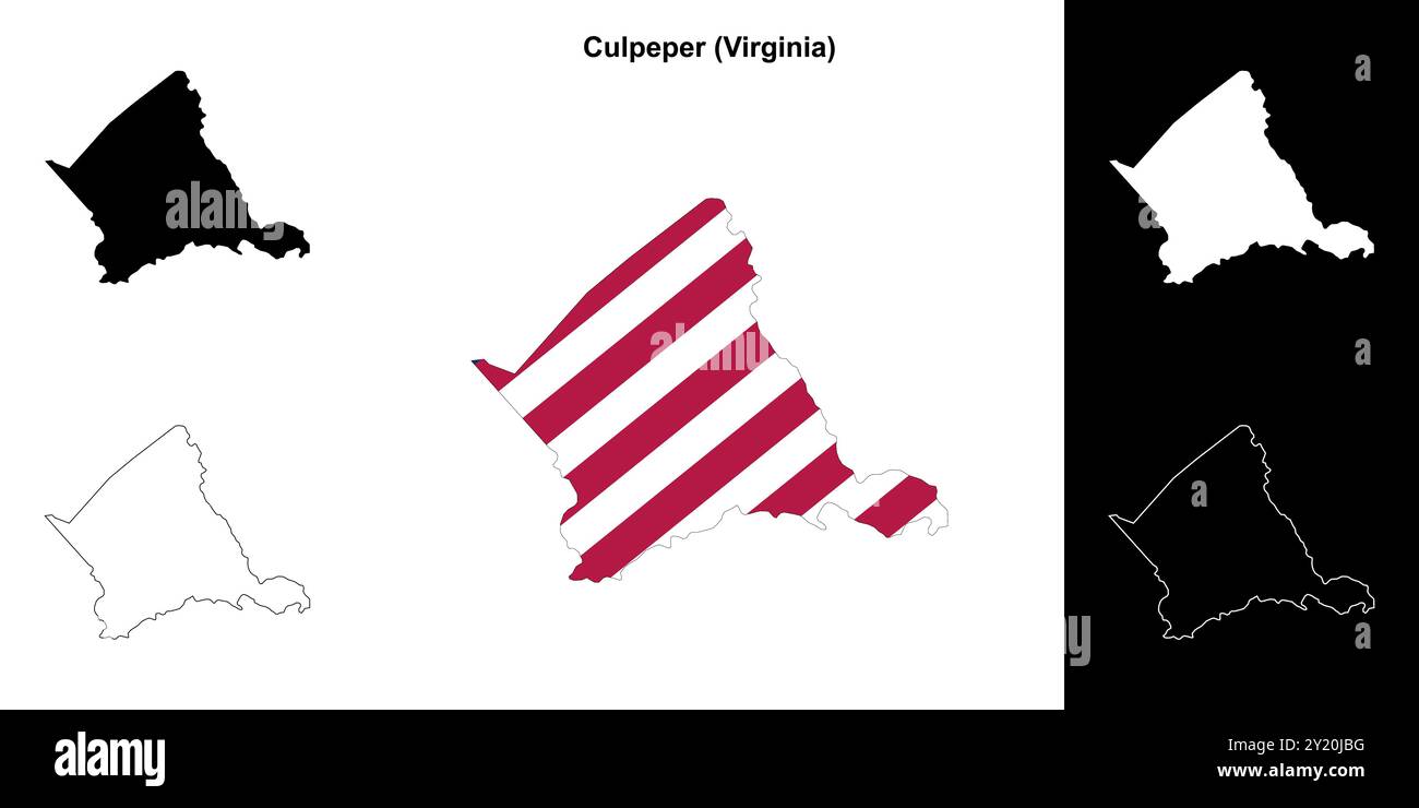 Blank culpeper map hi-res stock photography and images - Alamy
