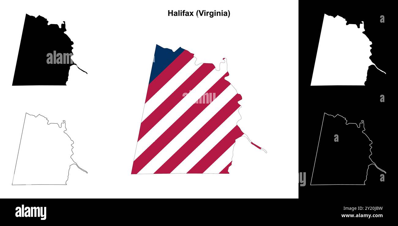 Halifax vector map hi-res stock photography and images - Alamy