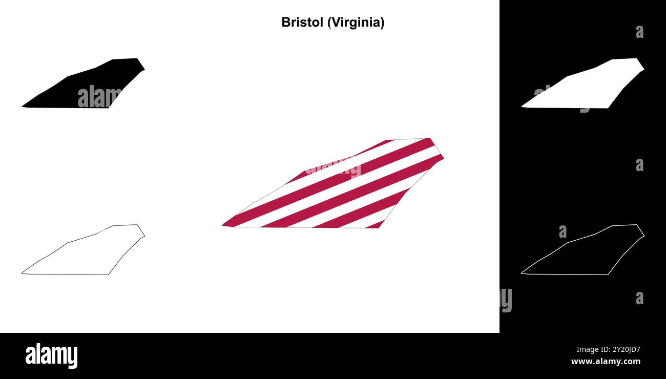 Bristol county map hi-res stock photography and images - Alamy