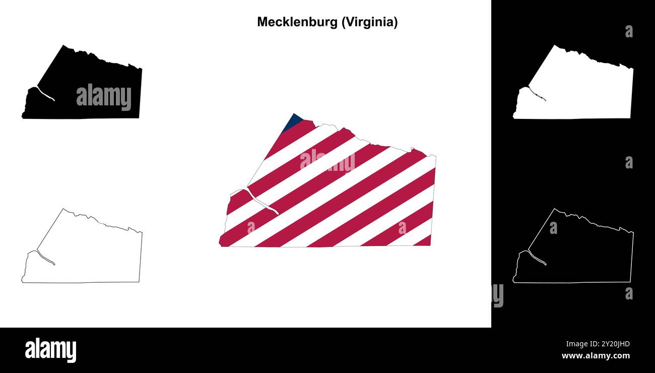 Blank mecklenburg map hi-res stock photography and images - Alamy