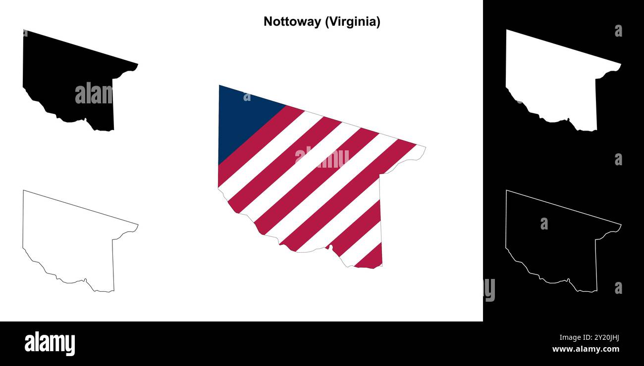 Blank nottoway map hi-res stock photography and images - Alamy