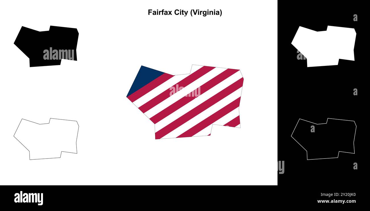 Fairfax county map hi-res stock photography and images - Alamy
