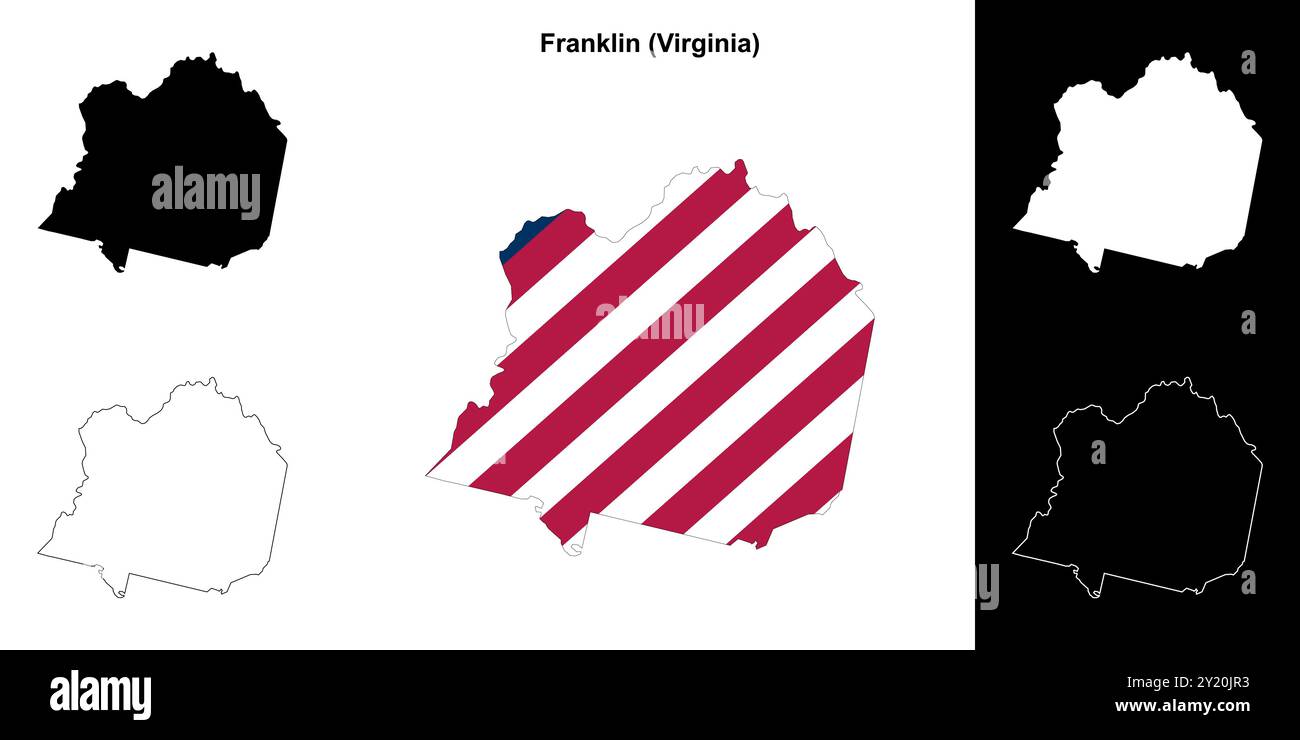 Map of franklin virginia hi-res stock photography and images - Alamy