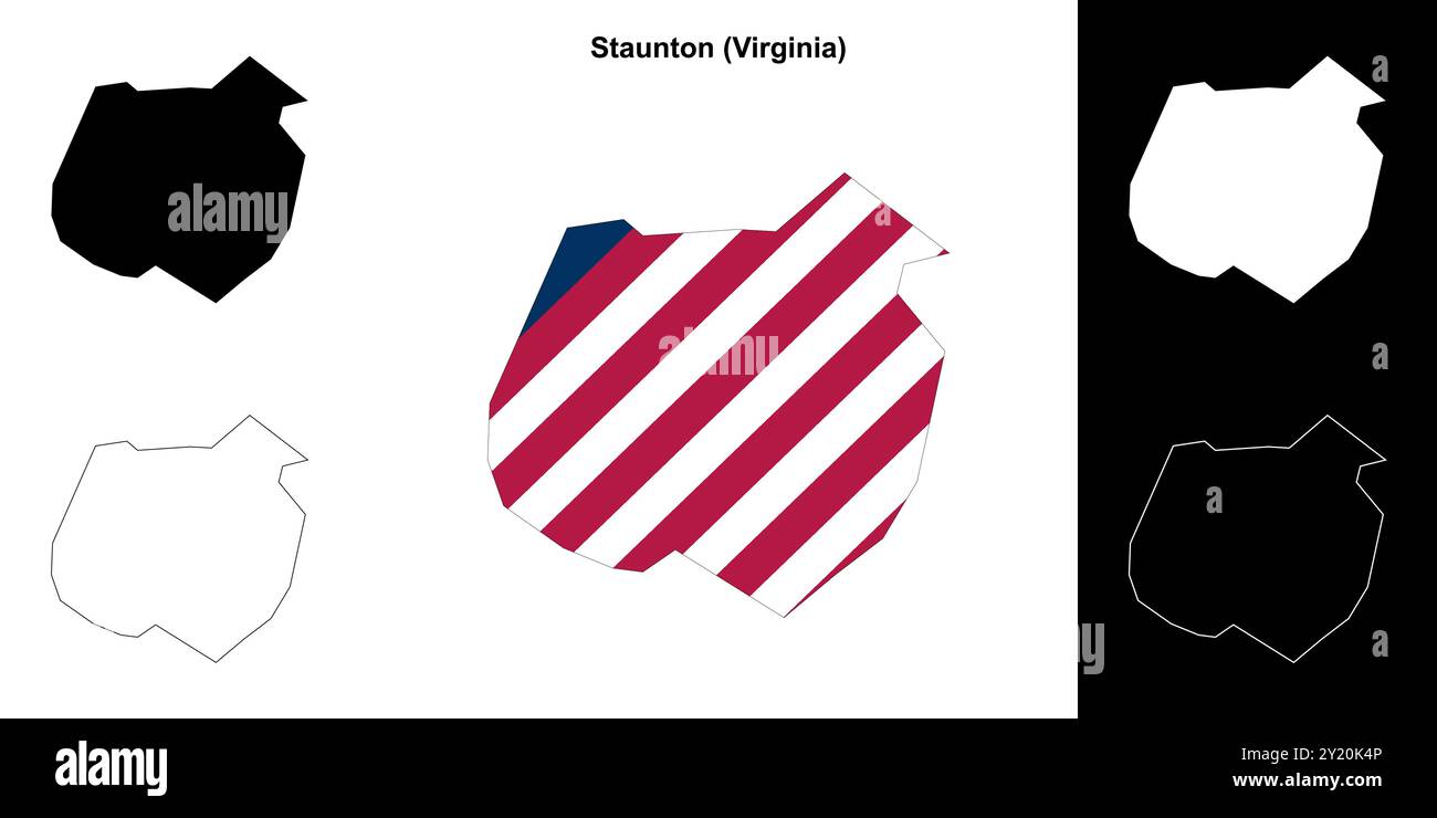 Staunton county map hi-res stock photography and images - Alamy