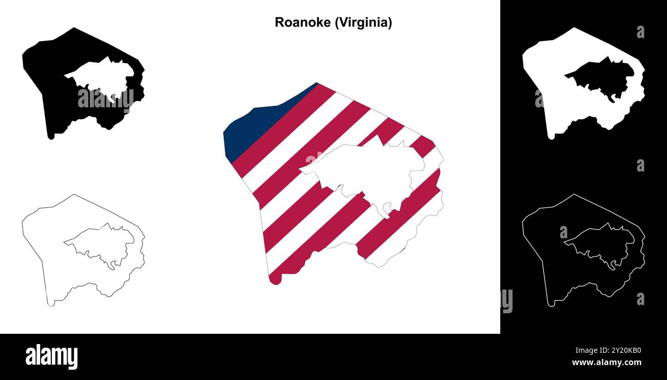 Blank roanoke map hi-res stock photography and images - Alamy