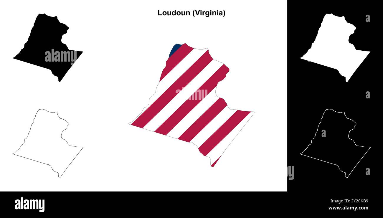 Loudoun county map hi-res stock photography and images - Alamy