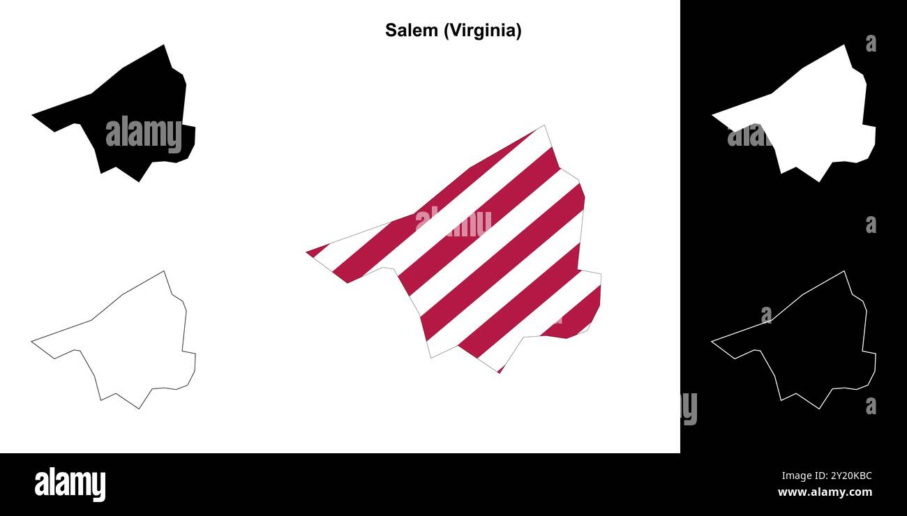 Map of salem virginia hi-res stock photography and images - Alamy